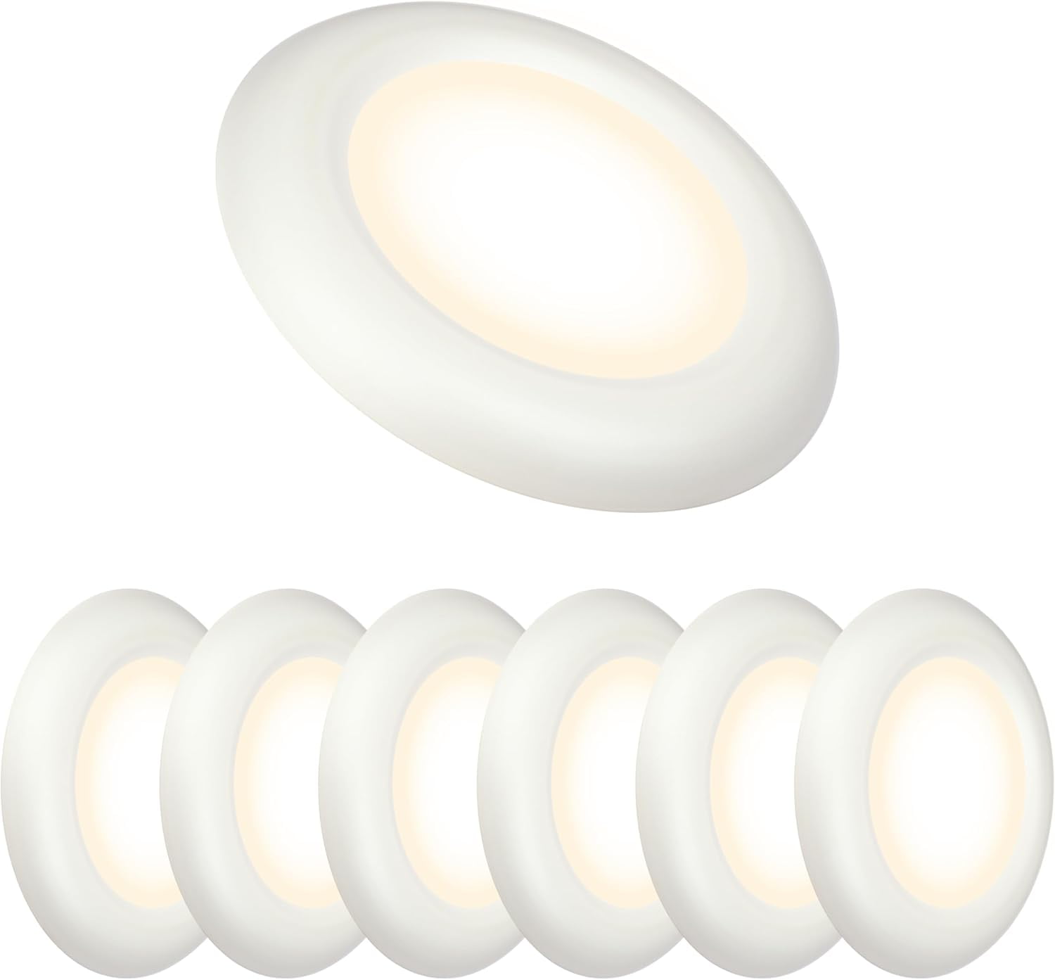 LED Flush Mount Ceiling Light – Dimmable, Slim Puck Downlight - Over ...