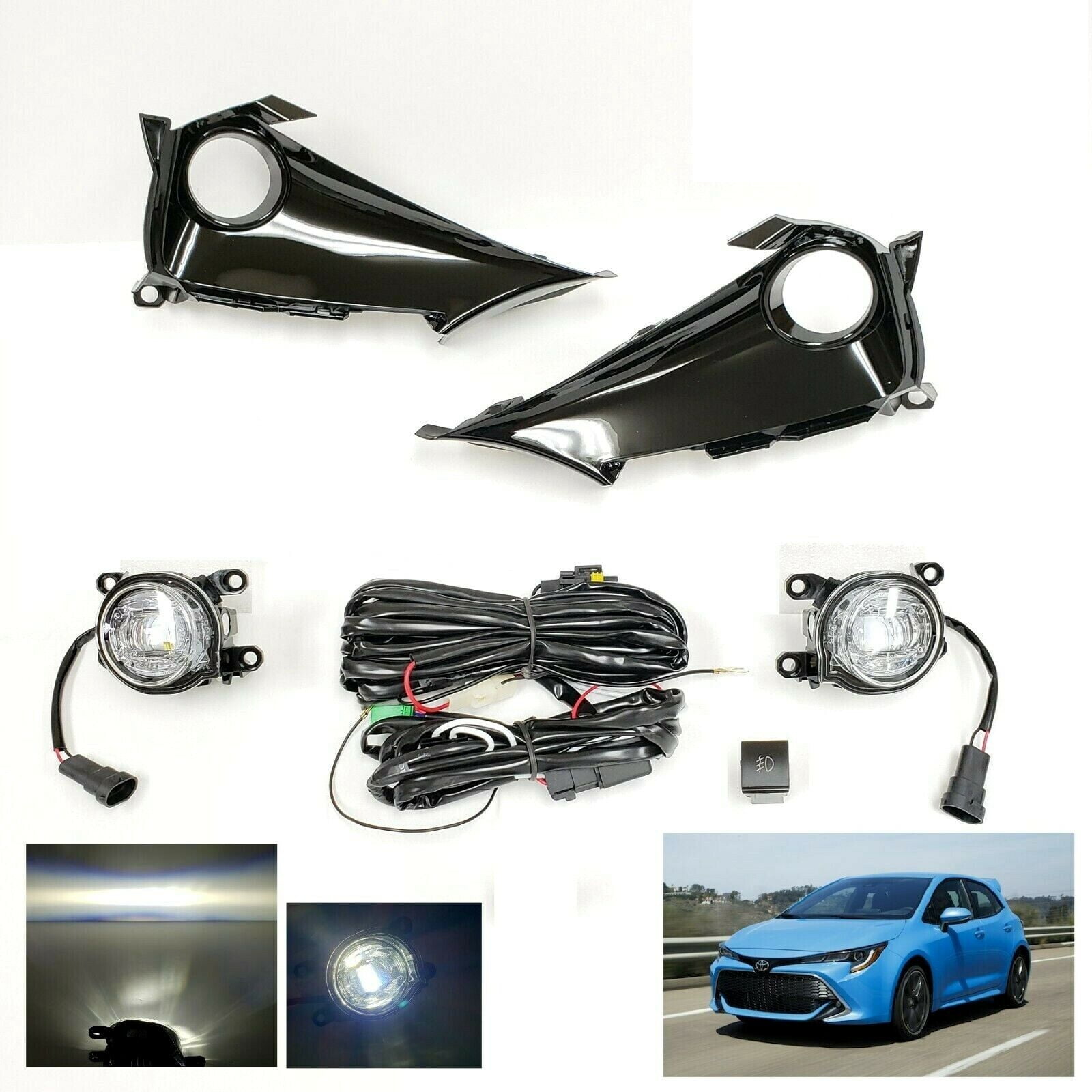 LED Fog Lights Kit For 2019-2021 Toyota Corolla Hatchback (OE Style ...