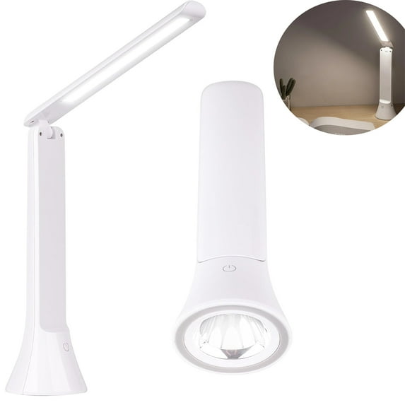 LED Foldable Desk Lamp, Rechargeable Desk Lamp with Flashlight Function ...