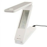 LED Foldable Desk Table Lamp with Digital Calendar, Alarm Clock and ...