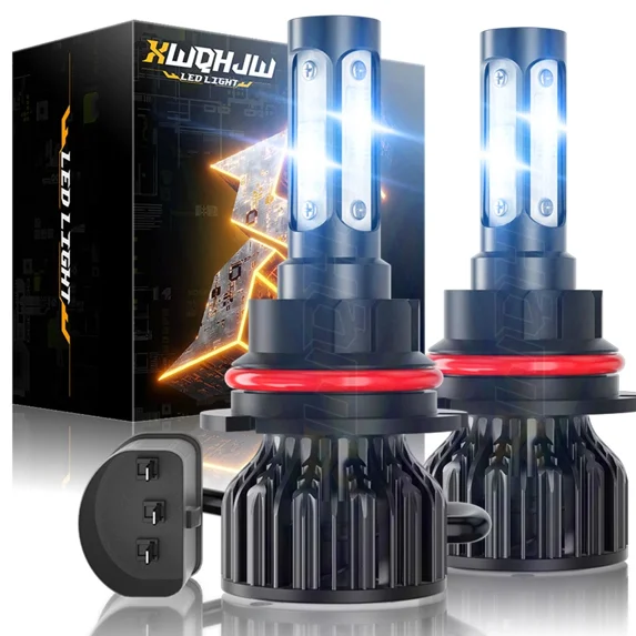 LED For VERSA NOTE 2014-2019 Headlight Kit 9007 HB5 6000K White Bulbs ...