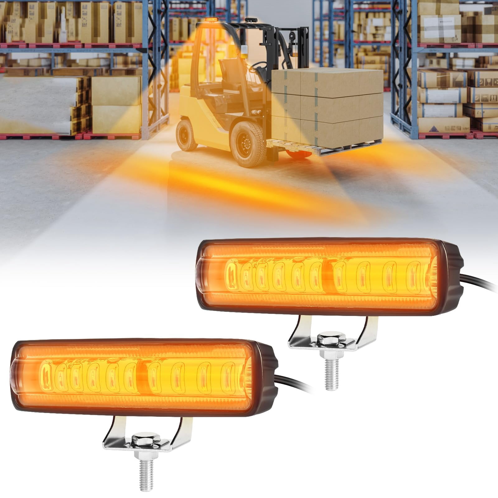 LED Forklift Safety Light OIF8 - 2 Pack Warehouse Warning Light with ...