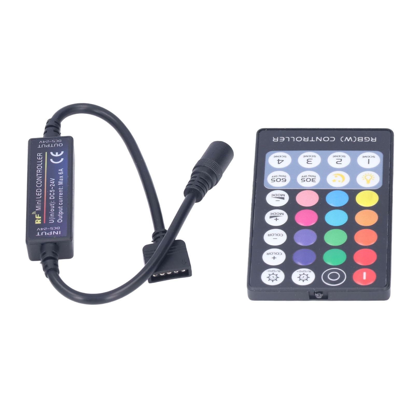 LED Full Touch RGBW Strip Controller with RF Remote Ultra-Thin Design ...