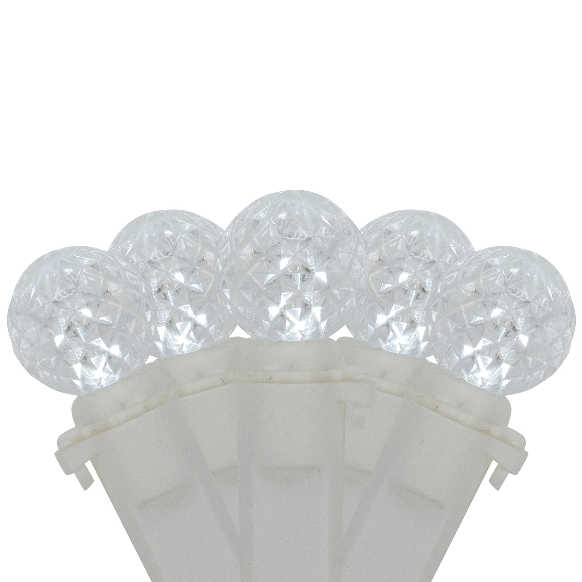 Northlight LED G12 Berry Christmas Lights - Pure White - 16' White Wire ...