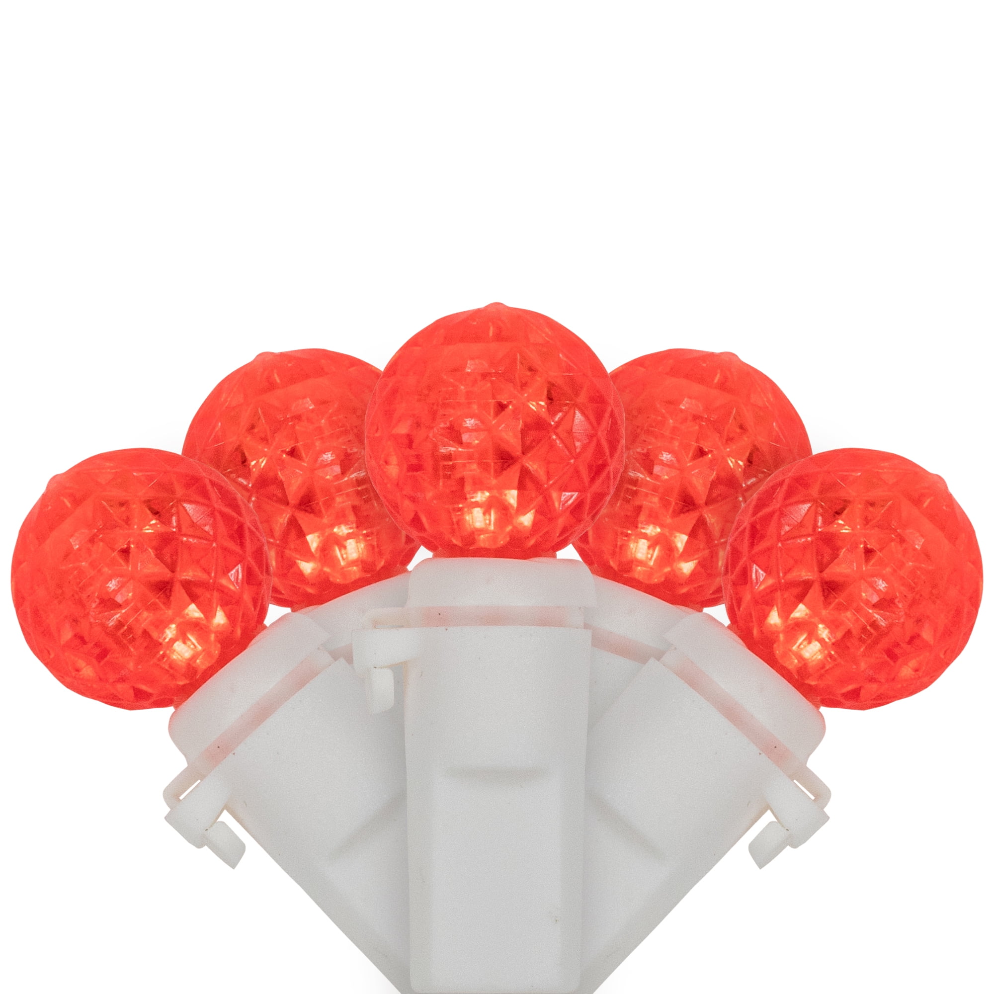 Northlight LED G12 Berry Christmas Lights - Red - 16' White Wire - 50 ...