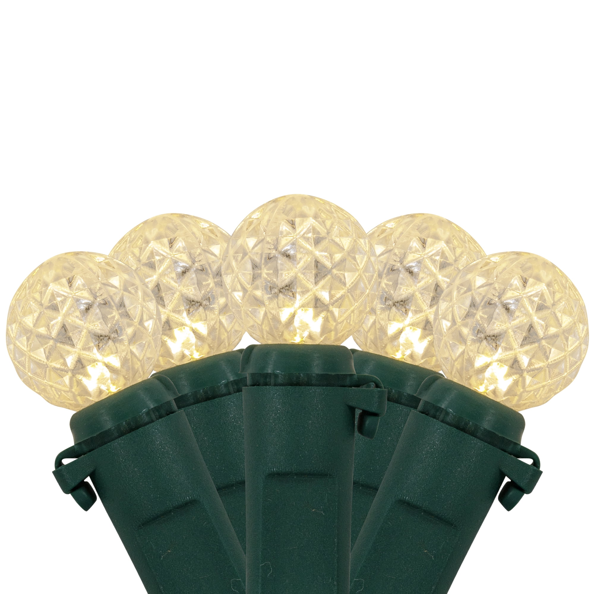 Northlight LED G12 Berry Christmas Lights - Warm White - 16' Green Wire ...