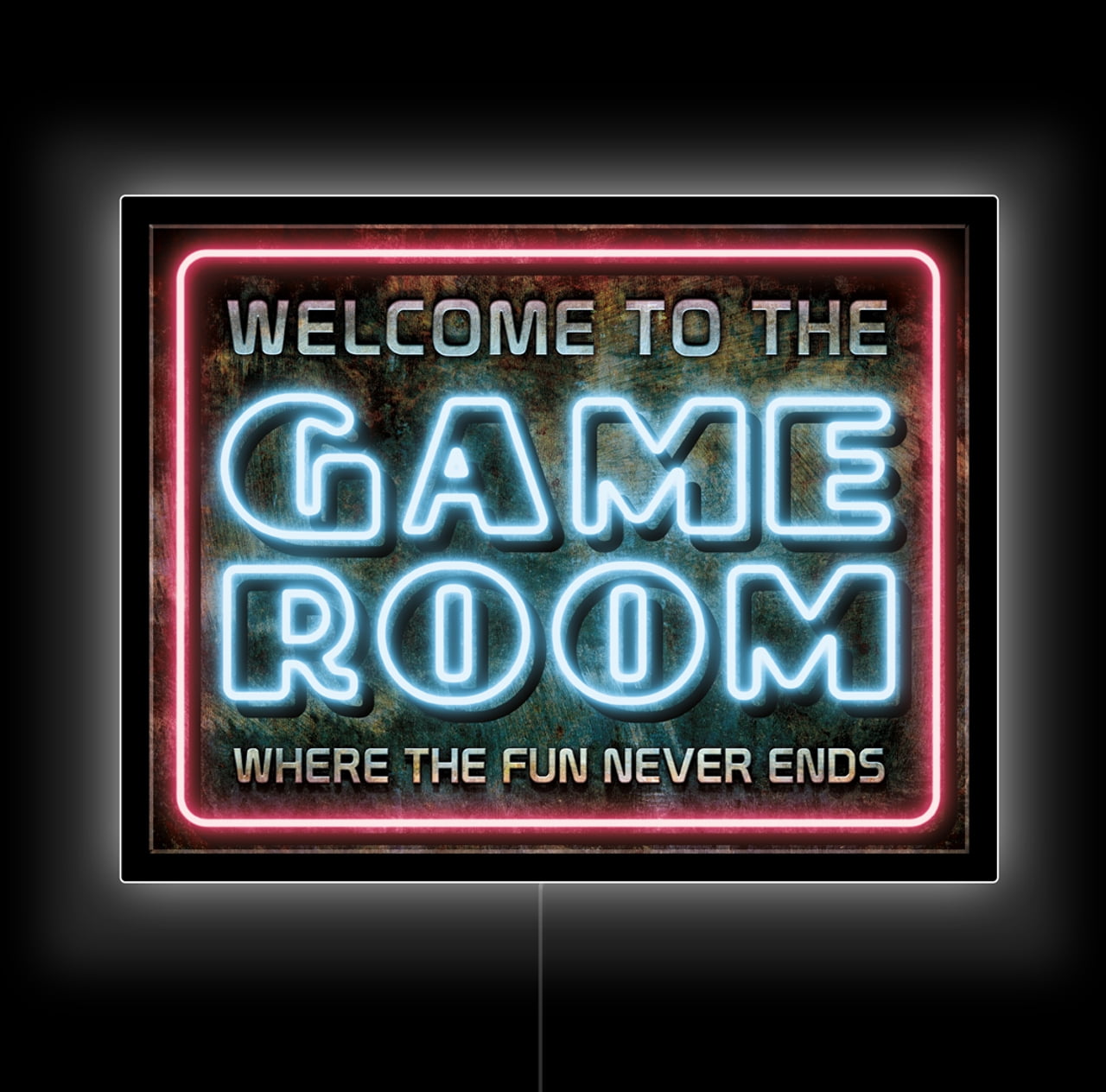 Desperate Enterprises LED Game Room Signs Acrylic Backlit Printed 23in ...