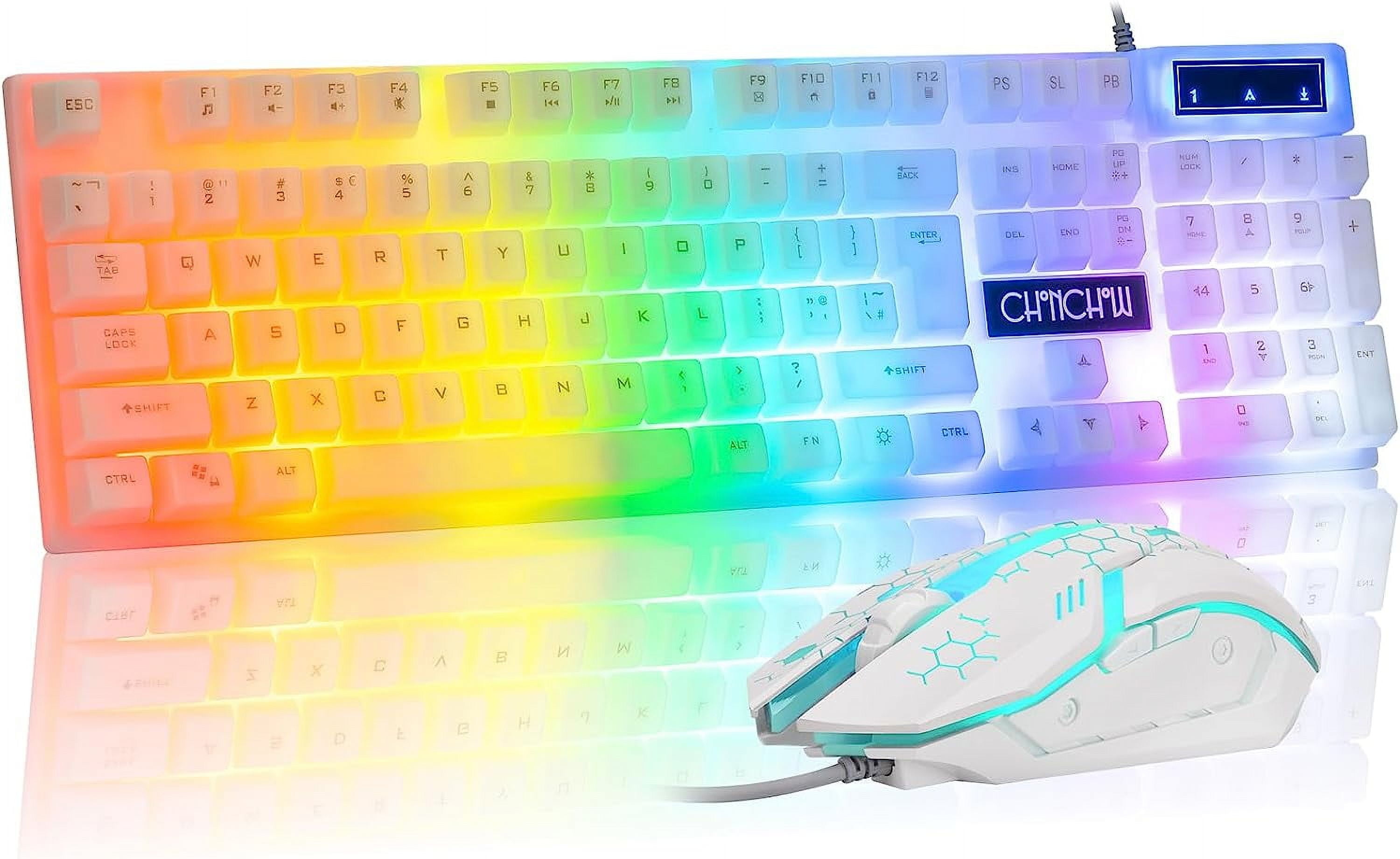 LED Gaming Keyboard----The rainbow LED keyboard, with rainbow ...