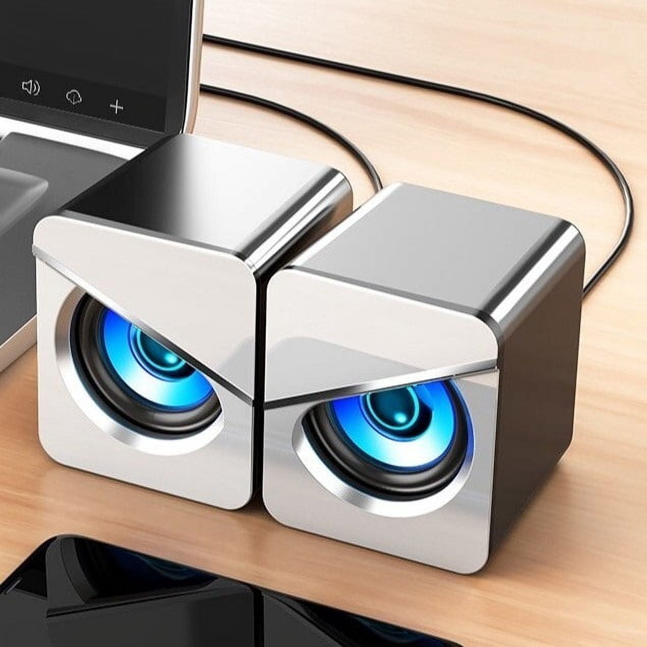 LED Gaming Speaker PC USB Audio Speaker Computer LED speakers Subwoofer ...