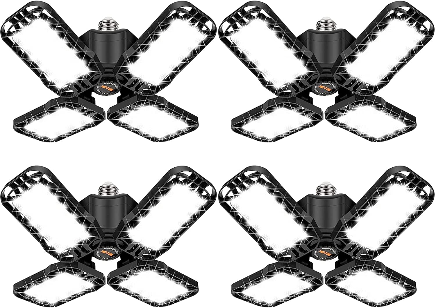 LED Garage Light 4 Pack, 120W Ultra Bright LED Shop Light with 4 ...