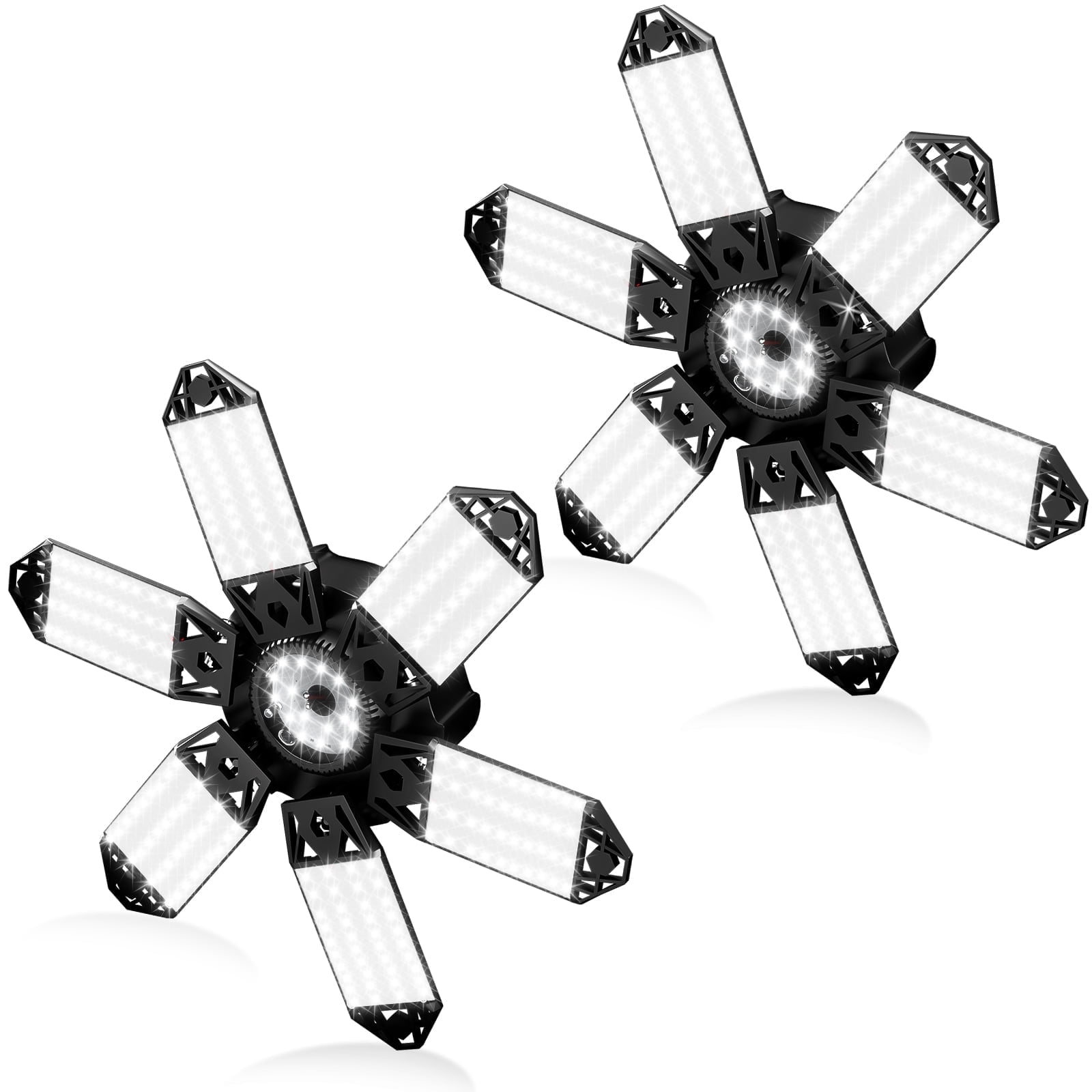 YUWENUS 18000LM 6500K LED Garage Lights, Ultra Bright Screw-In Fixture ...