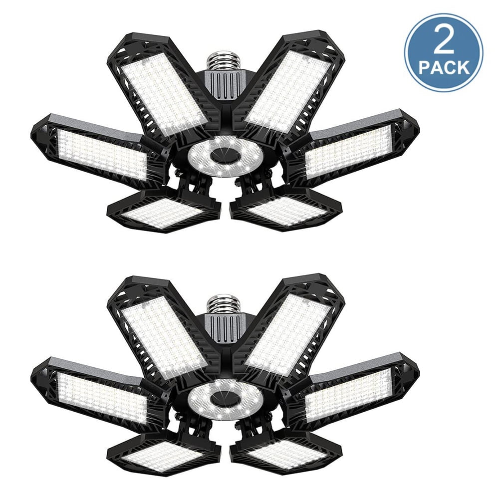 LED Garage Lights Bulb,100000LM 6500K Light Workshop Lamp with Six ...