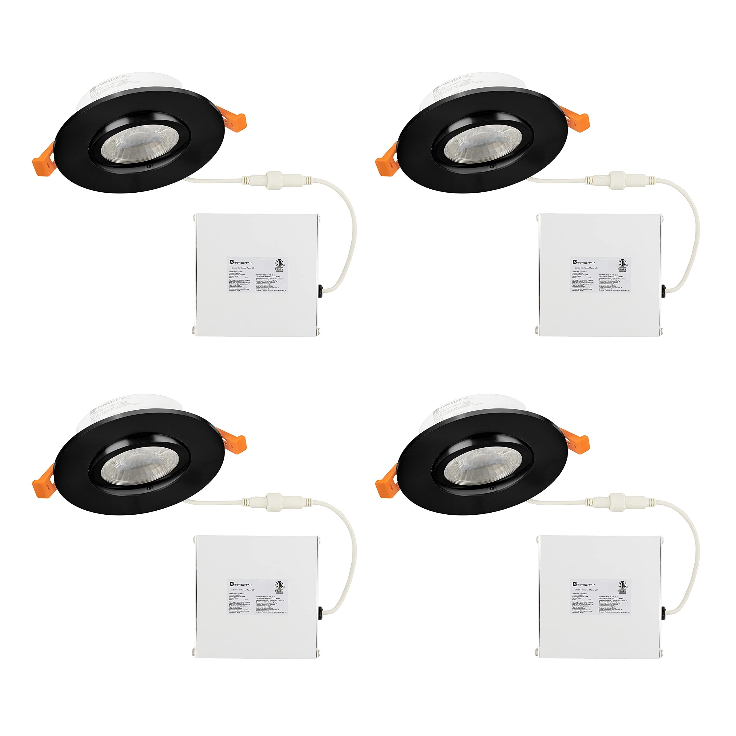 LED Gimbal Recessed Ceiling Downlight, 3.5 Inch with Driver, 7W, 3000K ...