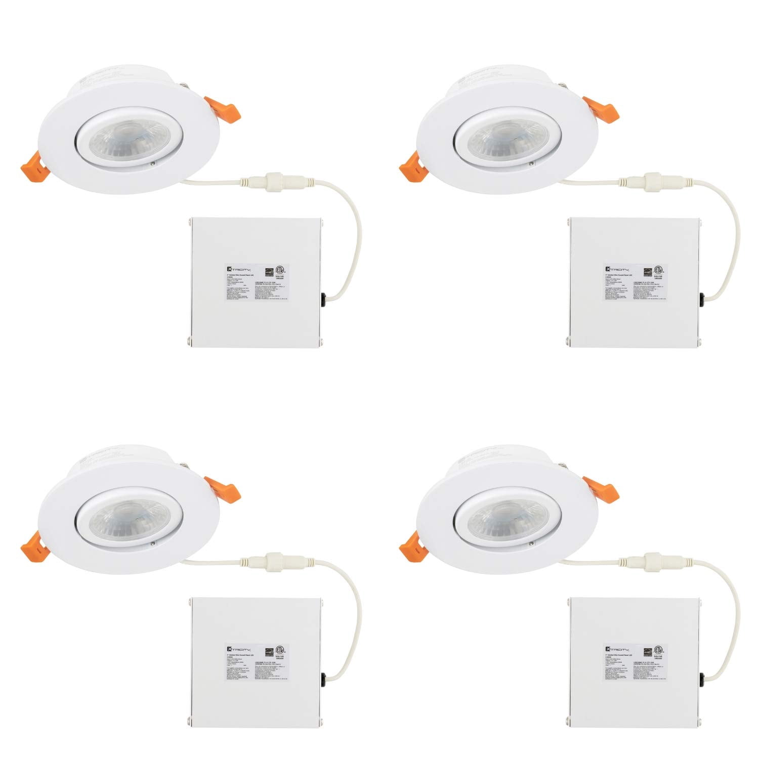 LED Gimbal Recessed Ceiling Downlight, 3.5 Inch with Driver, 7W, 3000K ...