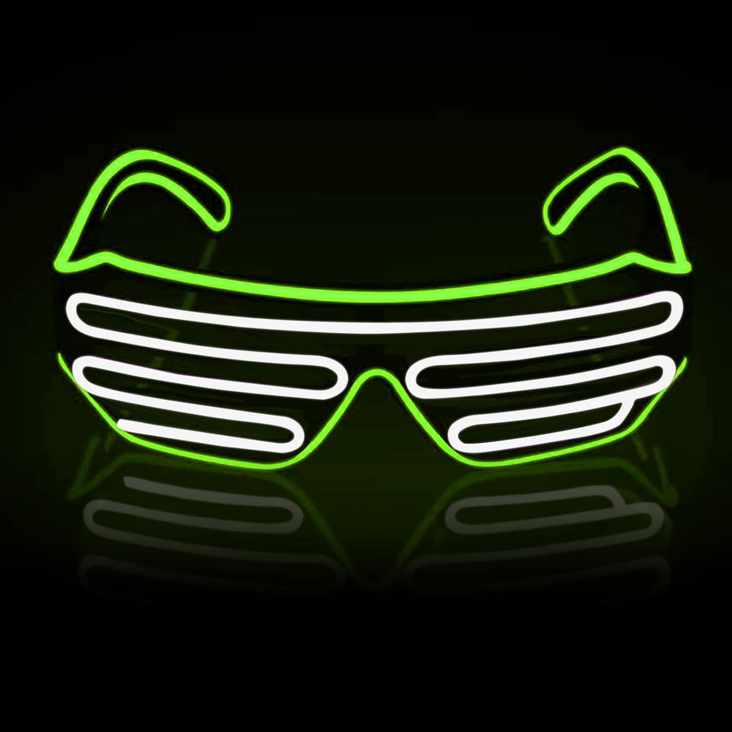 LED Glasses, Light Up Glasses Neon El Wire LED Light Up Eyeglasses ...