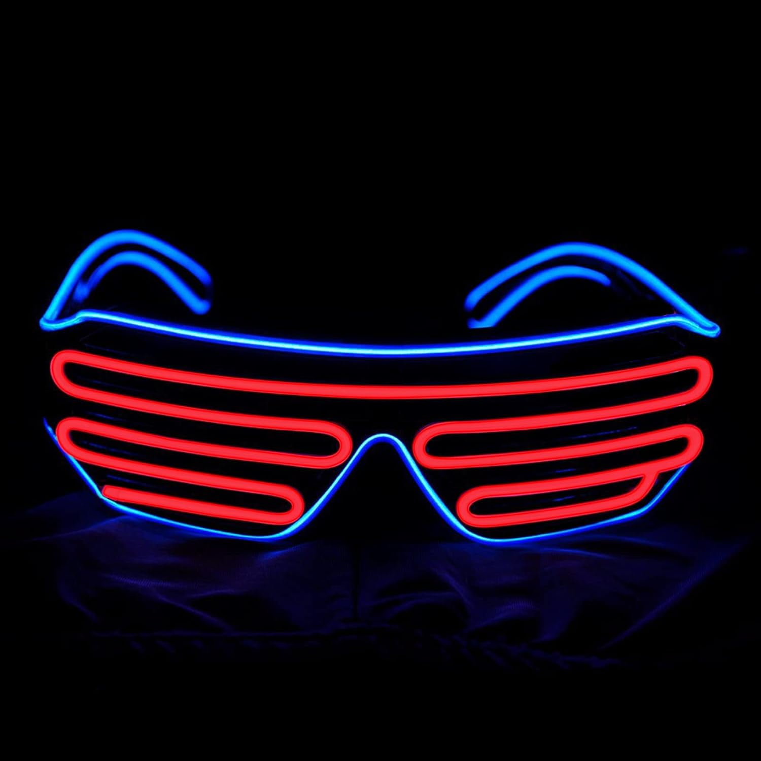 LED Glasses, Light Up Glasses Neon El Wire LED Light Up Eyeglasses ...