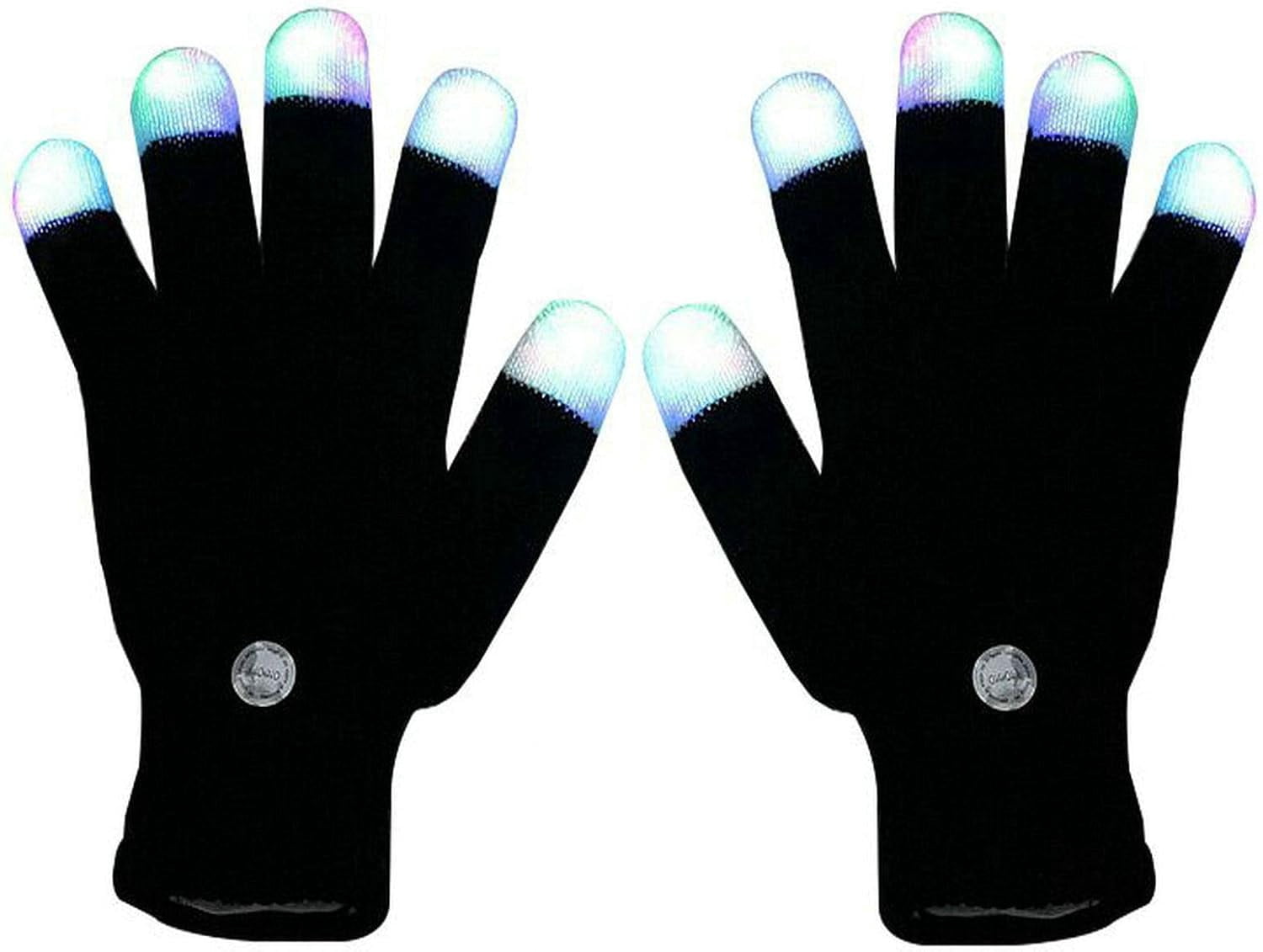 LED Gloves Finger Light Up Glow Rave Glove Flashing Christmas Gift ...