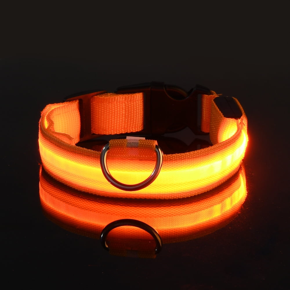 LED Glow-In-The-Dark Pet Collar For Small And Medium Dogs - Keep Your ...