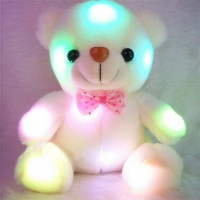 LED Glow Teddy Bear - Light Up Plush Toy, Kids Night Lights, Easter ...