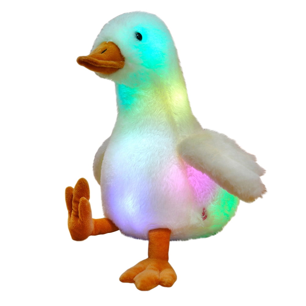 LED Glowing Goose Toy Creative Colorful Night Light Plush Toy Soft ...