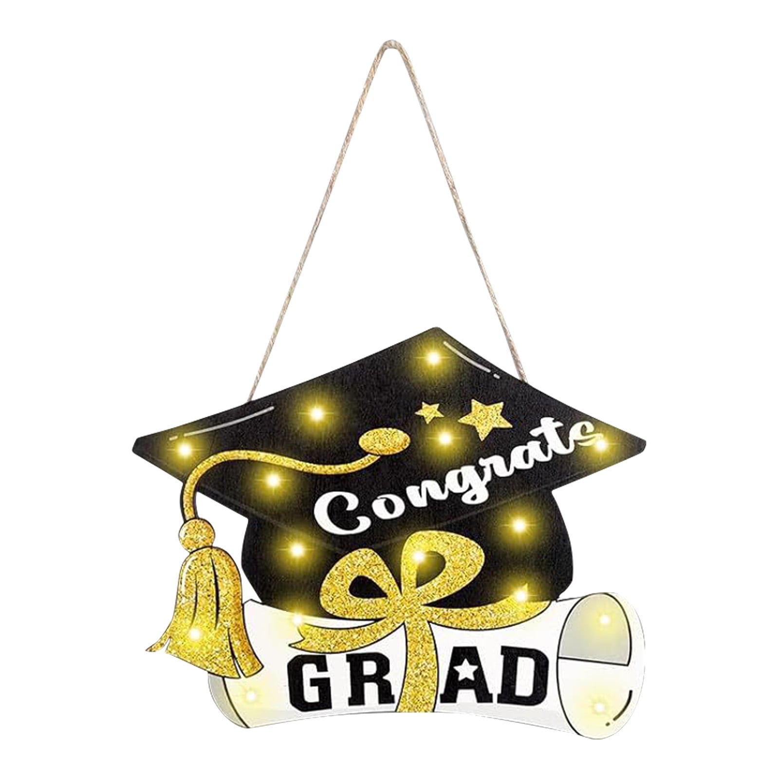 LED Graduation Cap Hanging Decoration Celebrate Graduation with Light ...