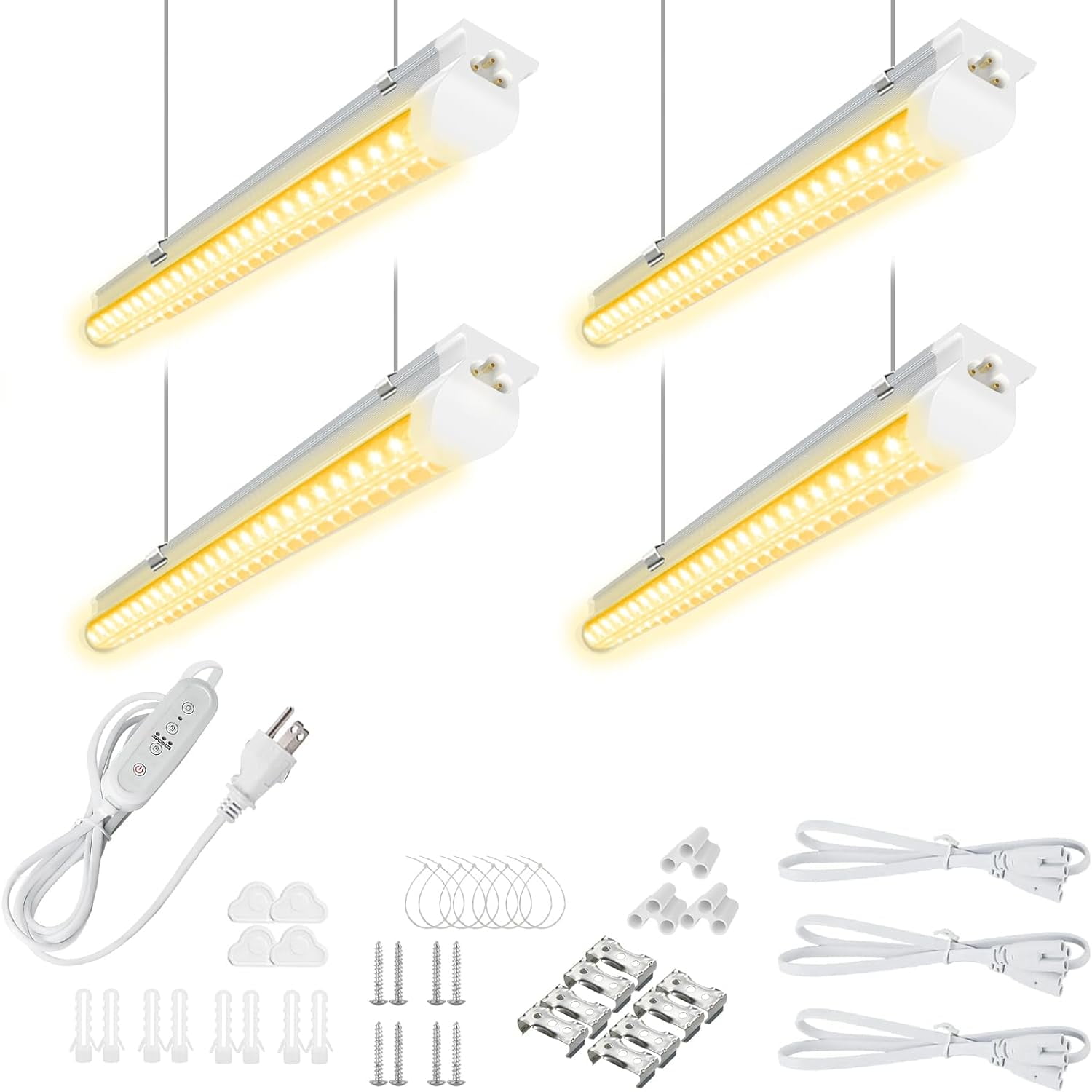 LED Grow Light 4FT, Full Spectrum, 40W Plant Lights for Seed Starting ...