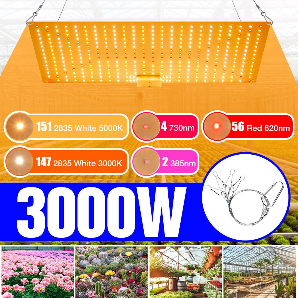 Walmart LED Grow Light, Full Spectrum 2000W/3000W, Indoor Plant Growth ...