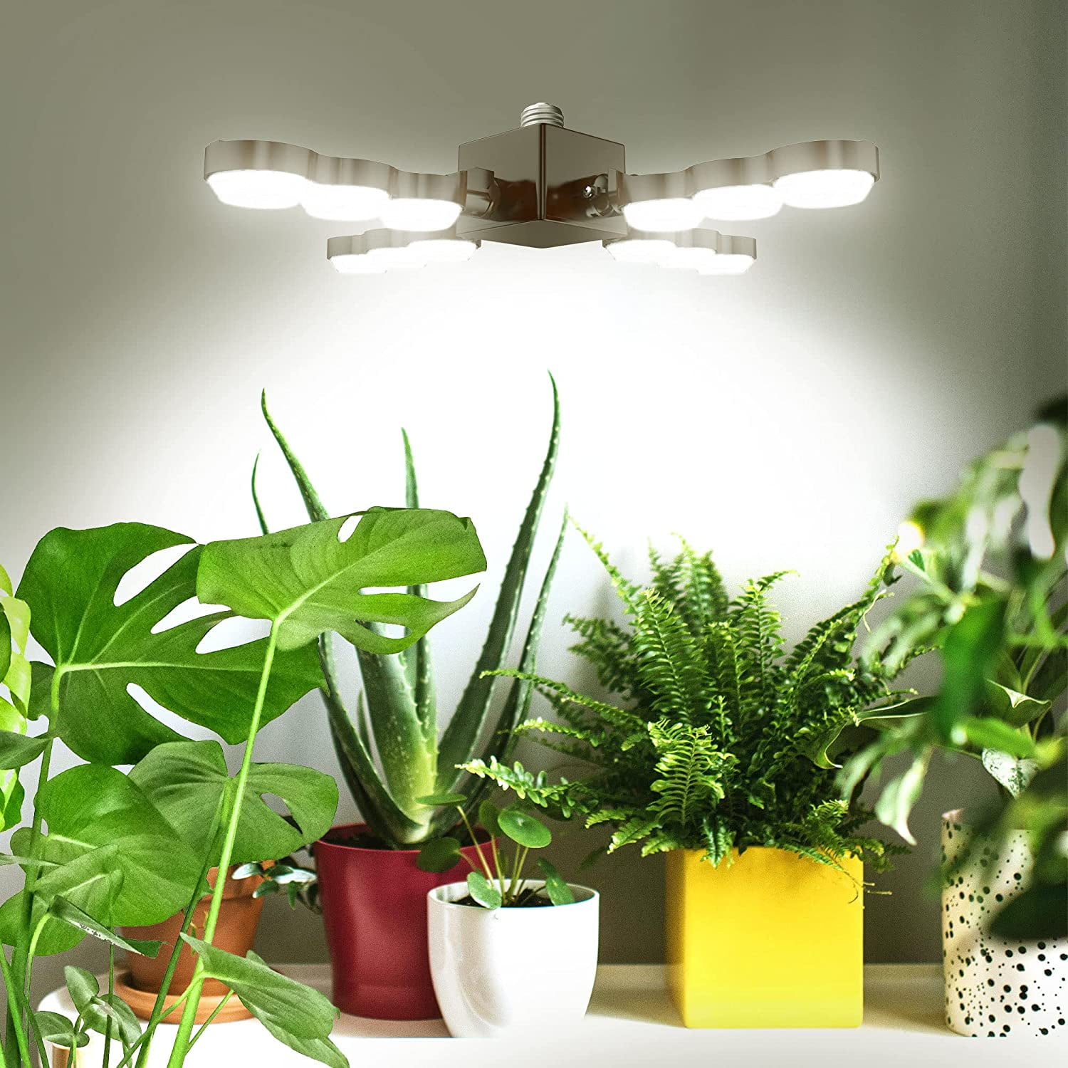 LED Grow Light, LED Full Spectrum 60W Plant Grow Lamp with Optical Lens ...