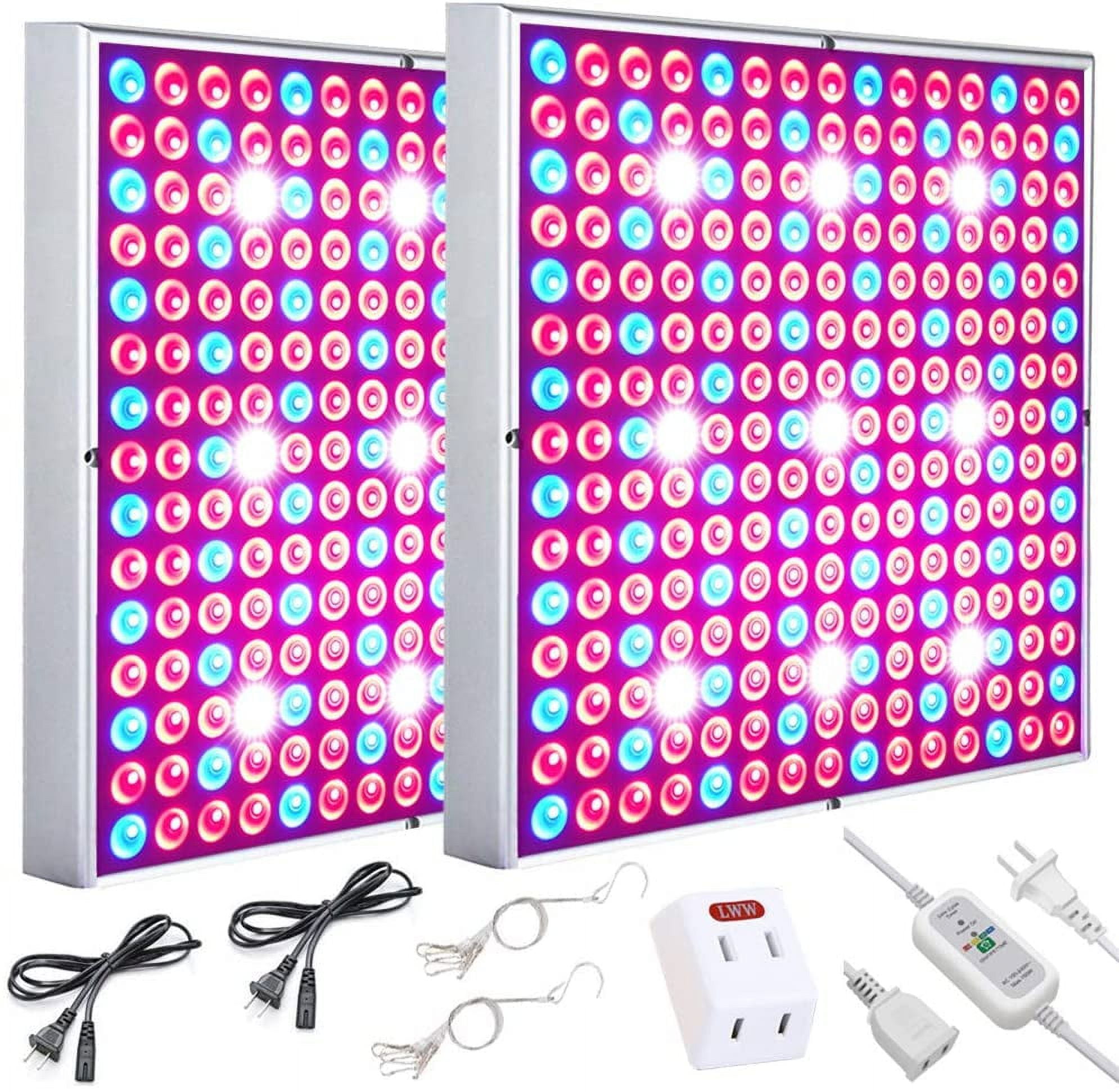 LED Grow Light, Plant Lights for Indoor Plants Full Spectrum 75W Panel ...