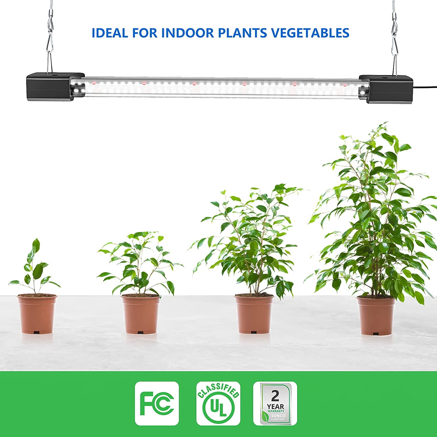 LED Grow Lights 16W Full Integrated Growing Lamp Lighting Fixtures with ...
