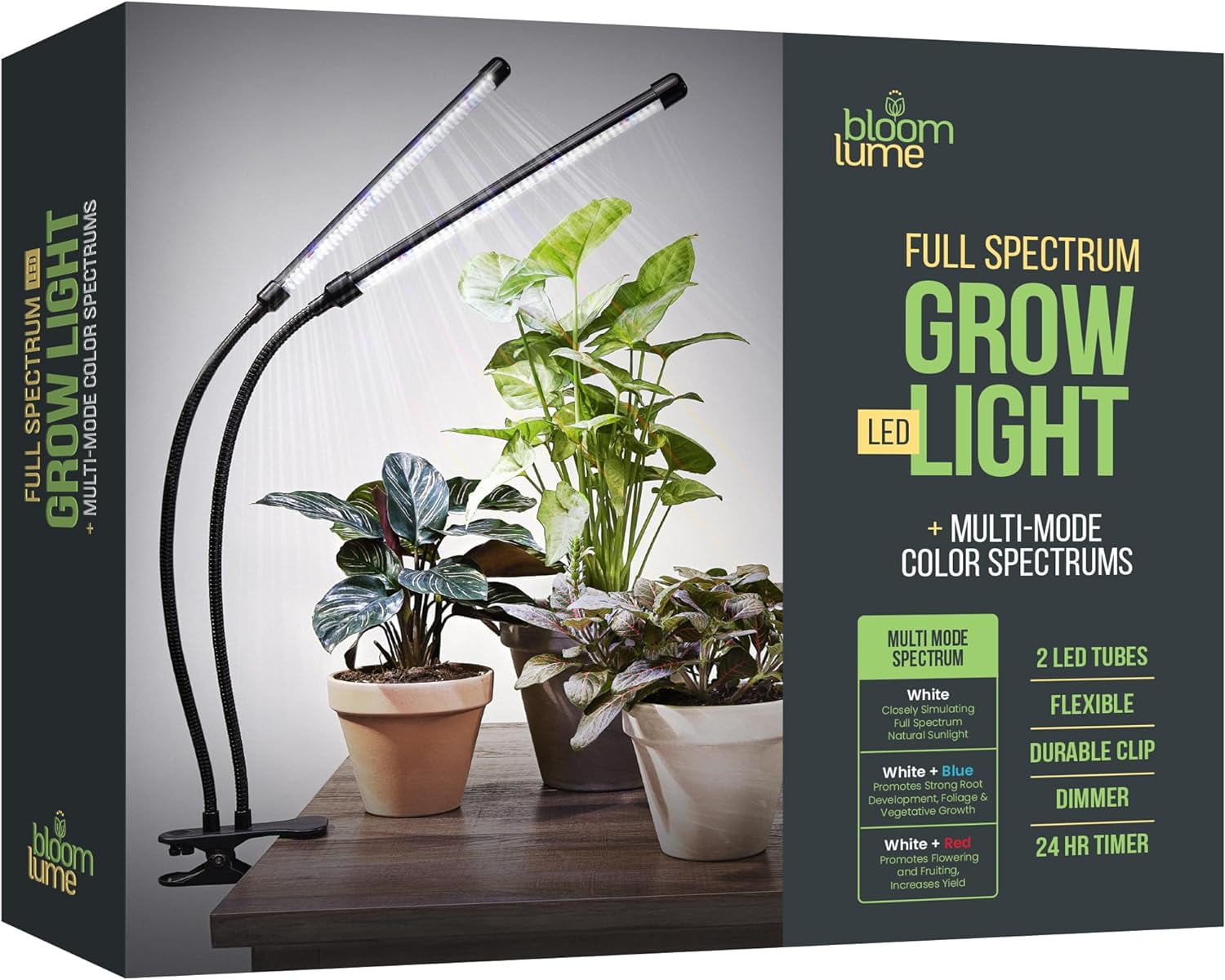 LED Grow Lights for Indoor Plants Full Spectrum - Features Multi-Mode ...