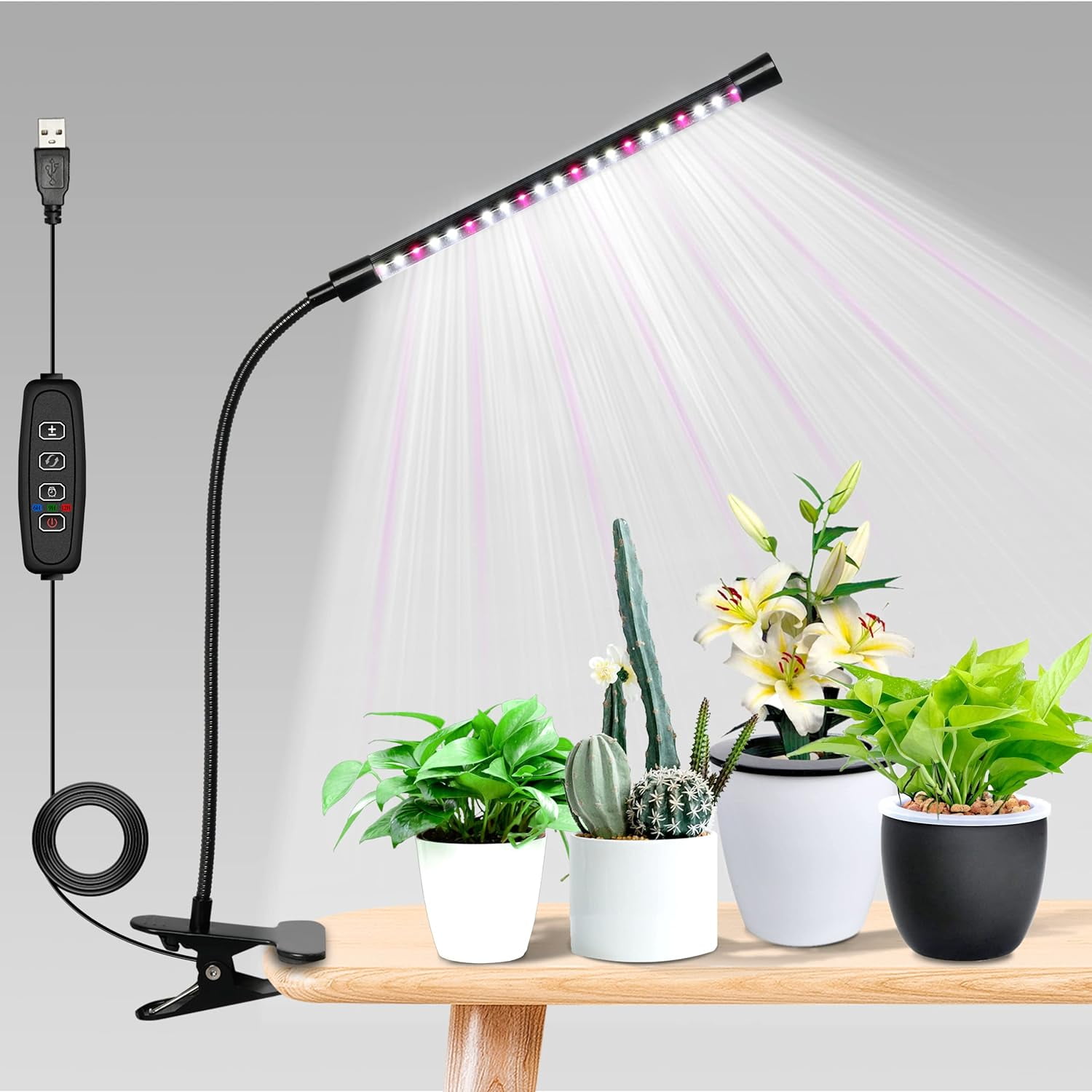 LED Grow Lights with Full Spectrum Plant Growing Lamp for Indoor Plant ...