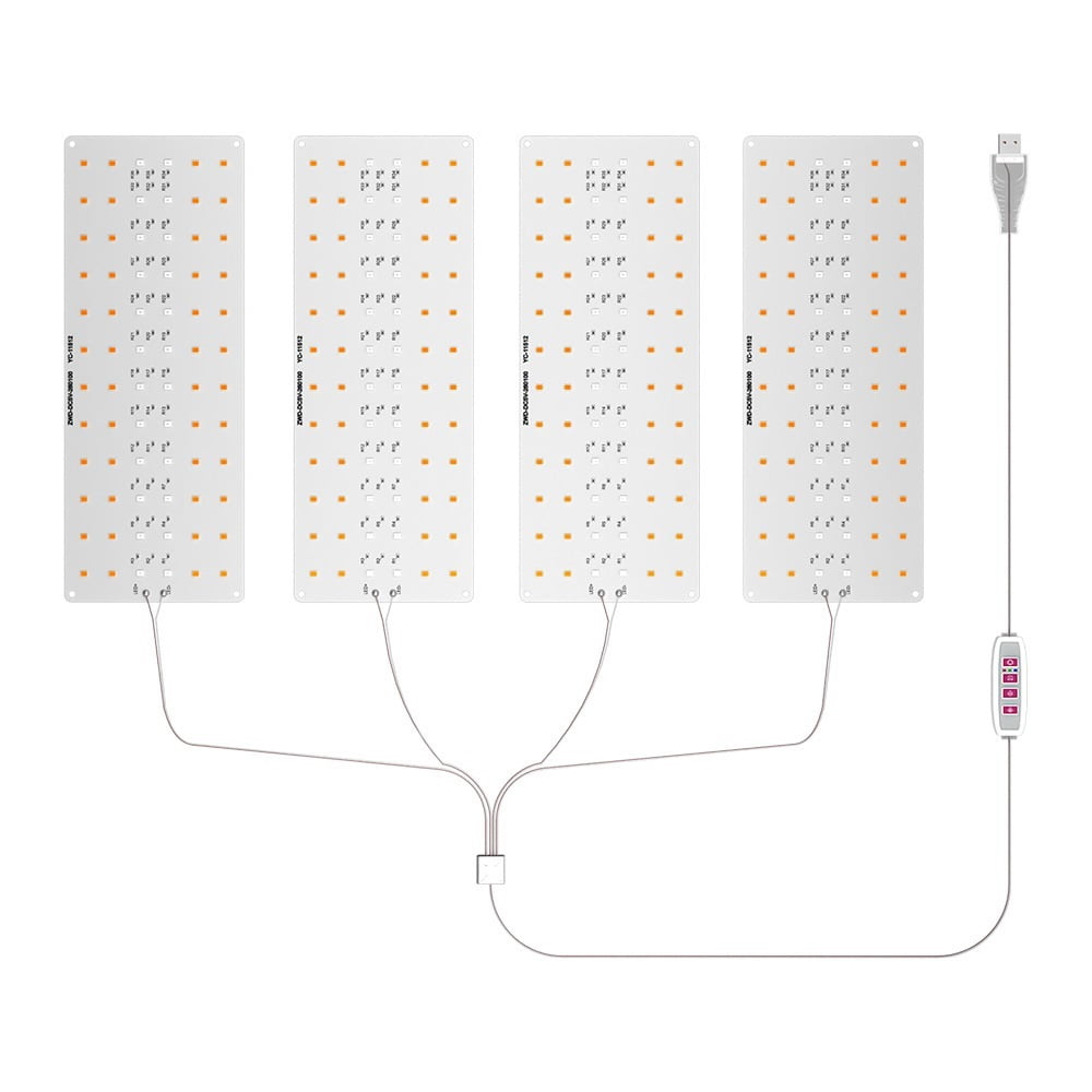 LED Grow Panel Light Ultra-thin Full Spectrum Dimmable Timer Control ...