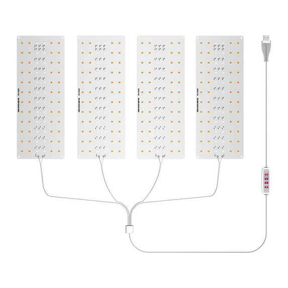 LED Grow Panel Light Ultra-thin Full Spectrum Dimmable Timer Control ...