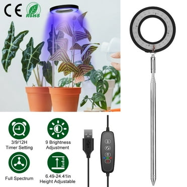 Grow Lights for Indoor Plants TeqHome LED Smart Full Spectrum USB Small ...