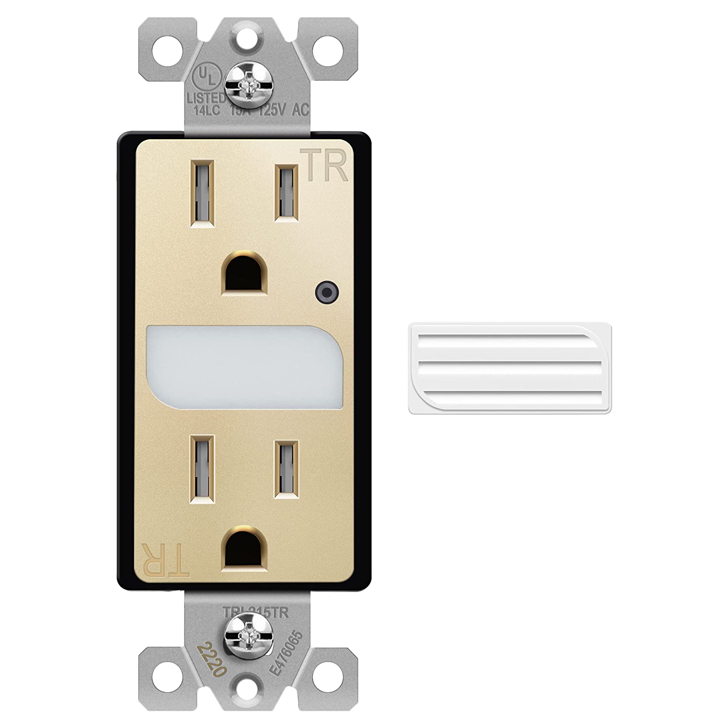 LED Guide Light Receptacle with Automatic Daylight Sensor, Night Light ...