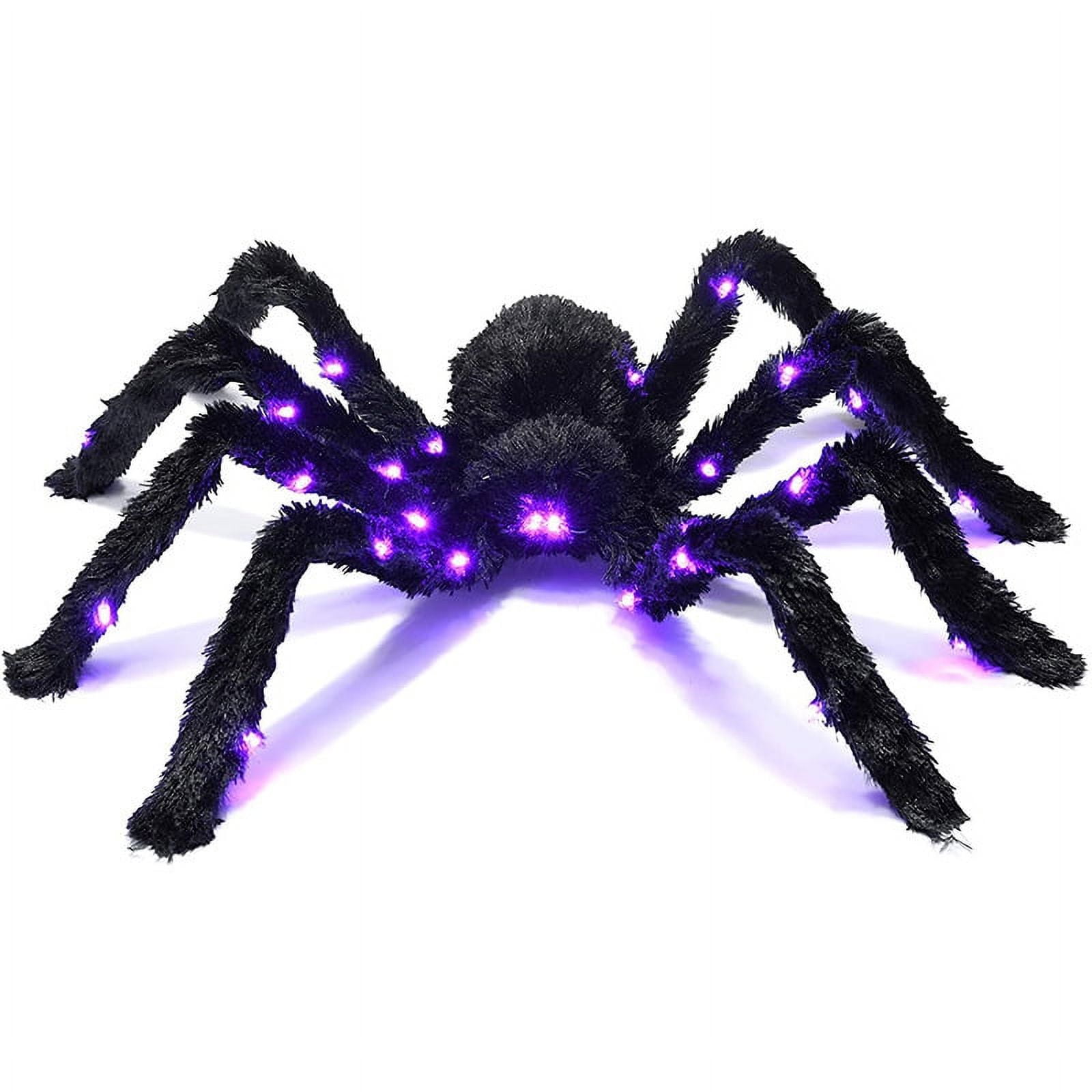 LED Halloween Spiders for Outside - Realistic Scary Hairy Spider ...