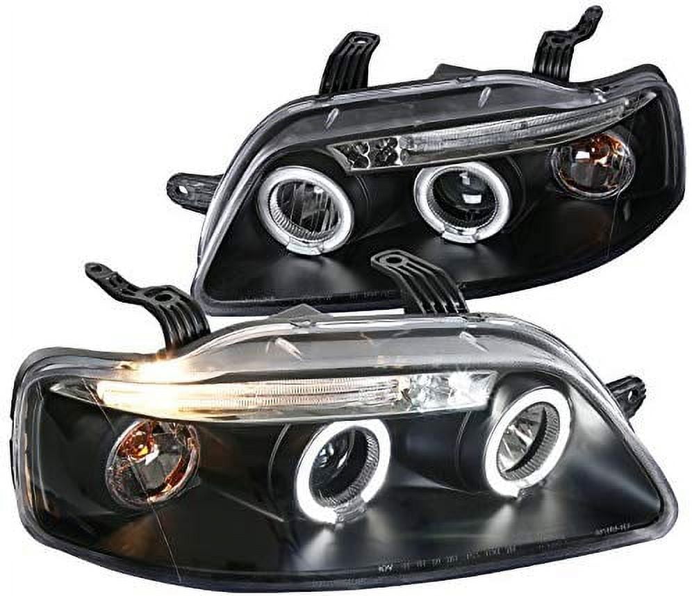 LED Halo Replacement Projector Headlight Head Lamp In Black Housing ...