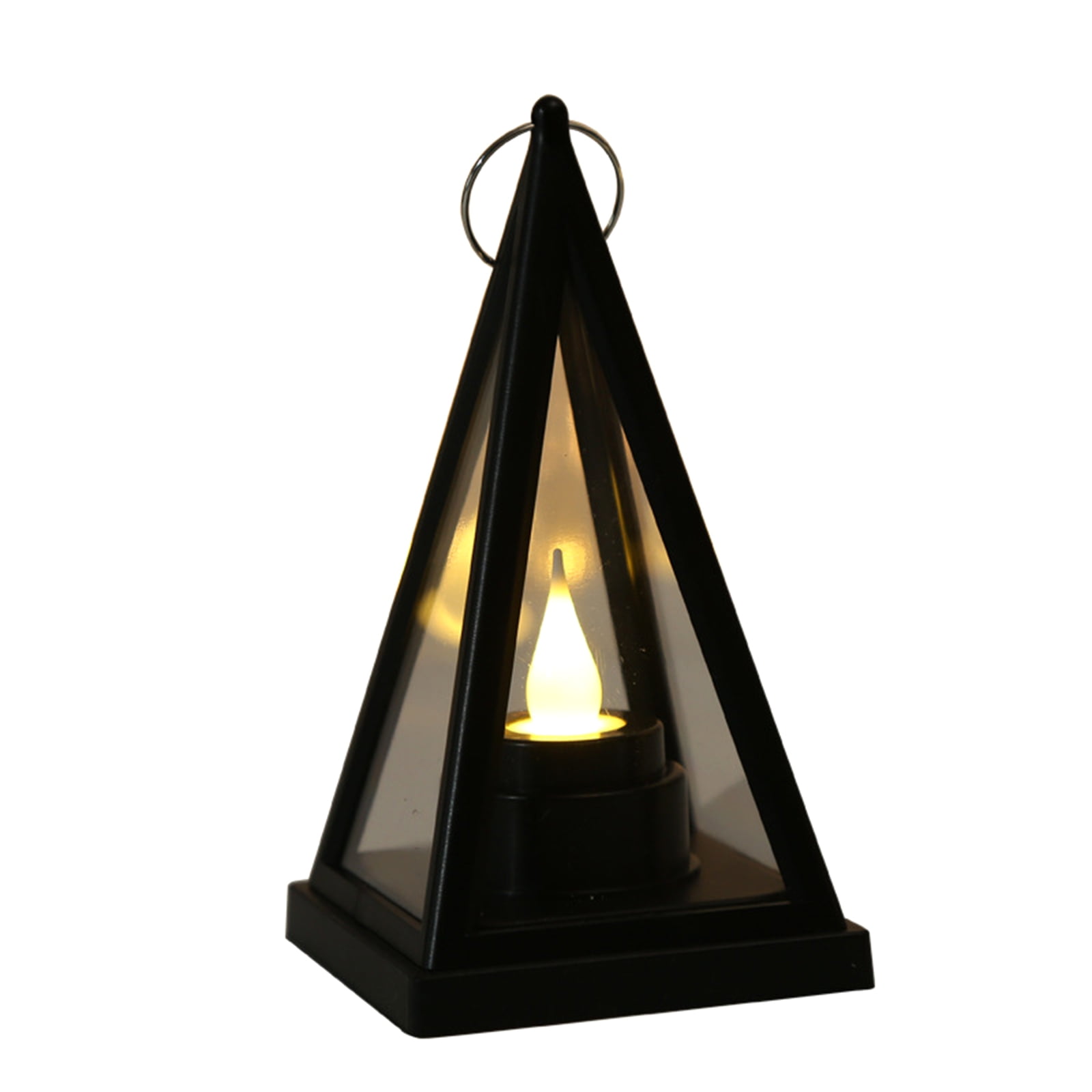 LED Hanging Candle Lights Decorative Triangle Wind Lamp with Battery ...