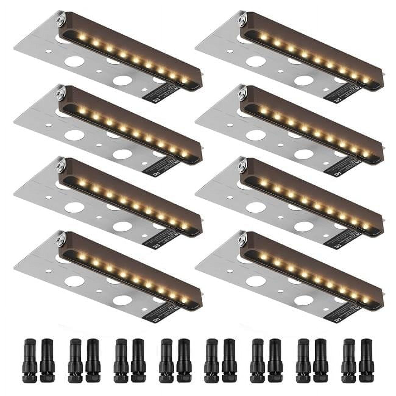 LED Hardscape Lighting, 6.8 in. Retaining Wall Lights, 3W 12V-24V AC&DC ...