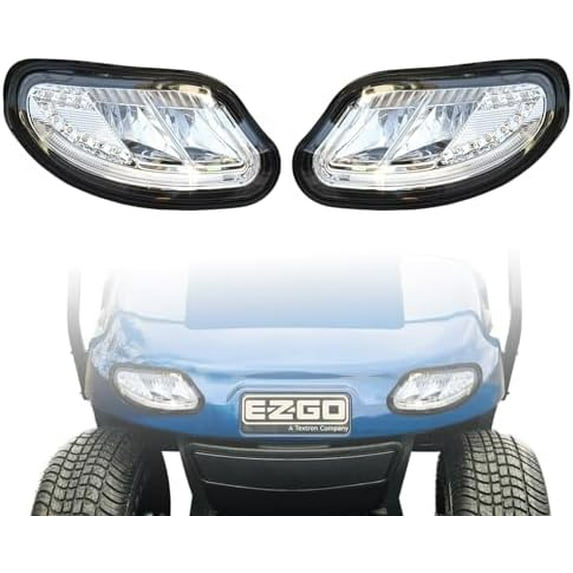 LED Head Light Kit For EZGO Freedom TXT /t48 2014-UP Gas or Electric ...