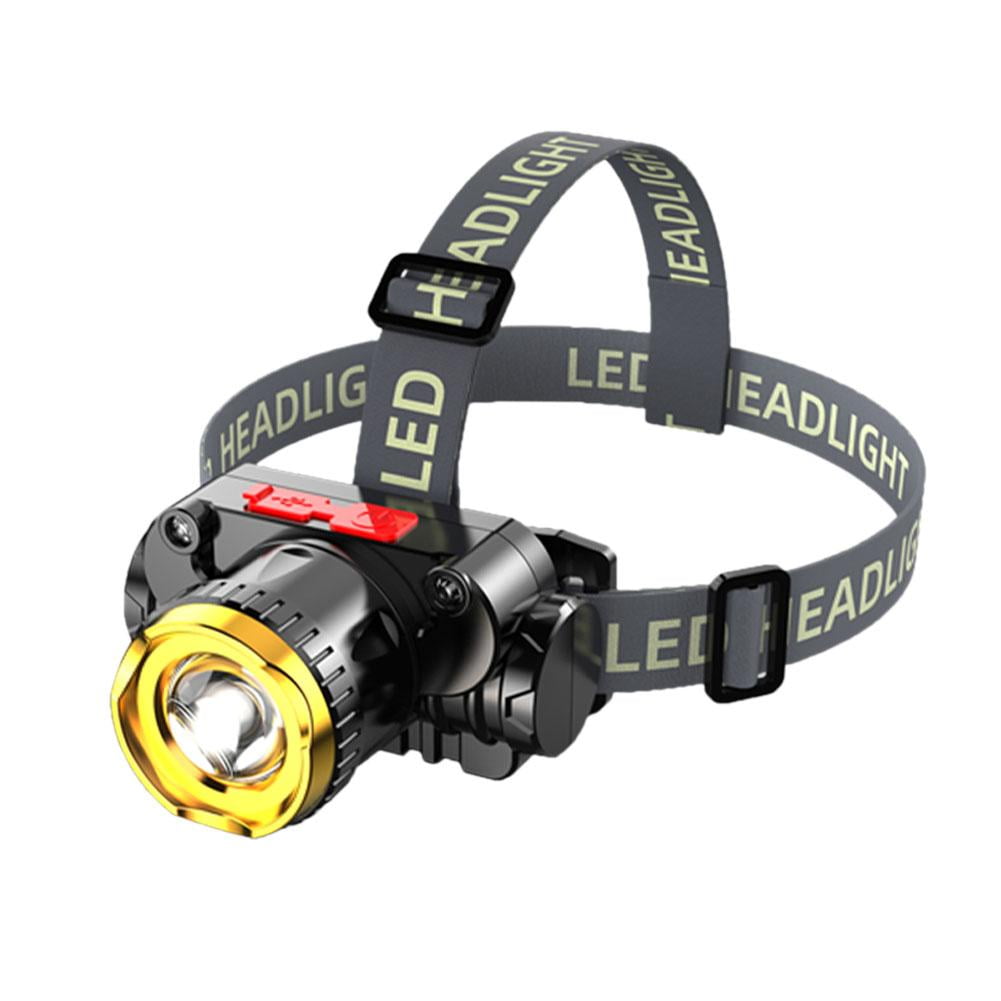 LED Head Torch Headlamp Sensor Headlight Zoom Flashlight Rechargeable ...