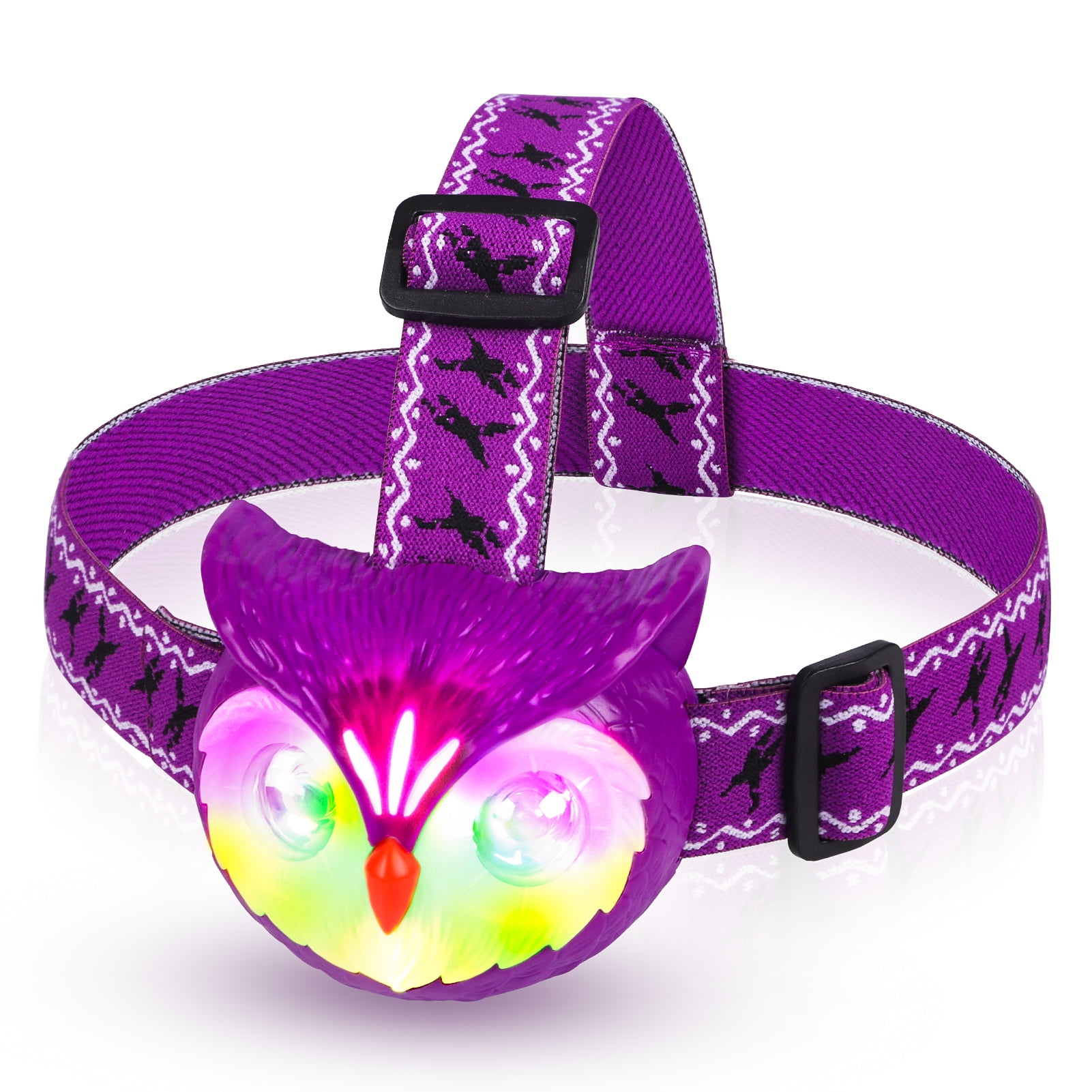 Children's Owl LED Headlamp, Adjustable Headband, 4 Modes, 260-Lumen ...