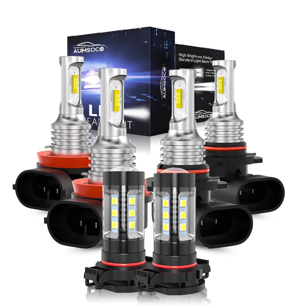 LED Headlight 9005 H11 High Low Beam + H16 Fog Light For Chevrolet ...