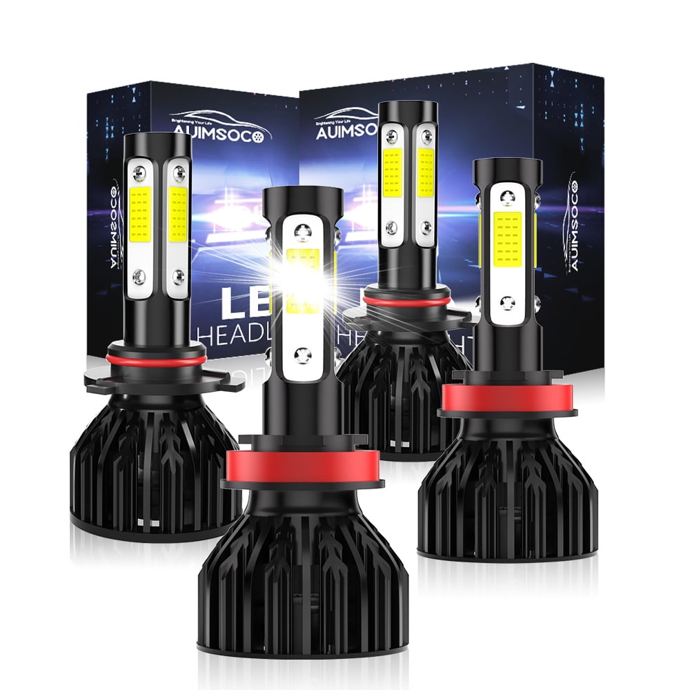 LED Headlight 9005 H11 High Low Beam For RAM 1500 2500 3500 2009-2016 ...