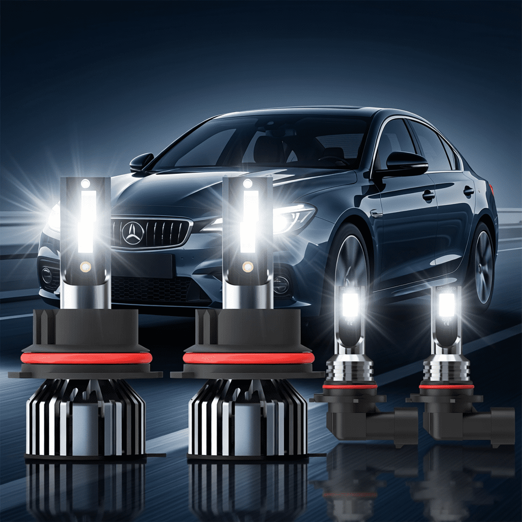 LED Headlight Bulb For 2002-2007 Dodge Ram,9007 High Low Beam,9145 Fog ...