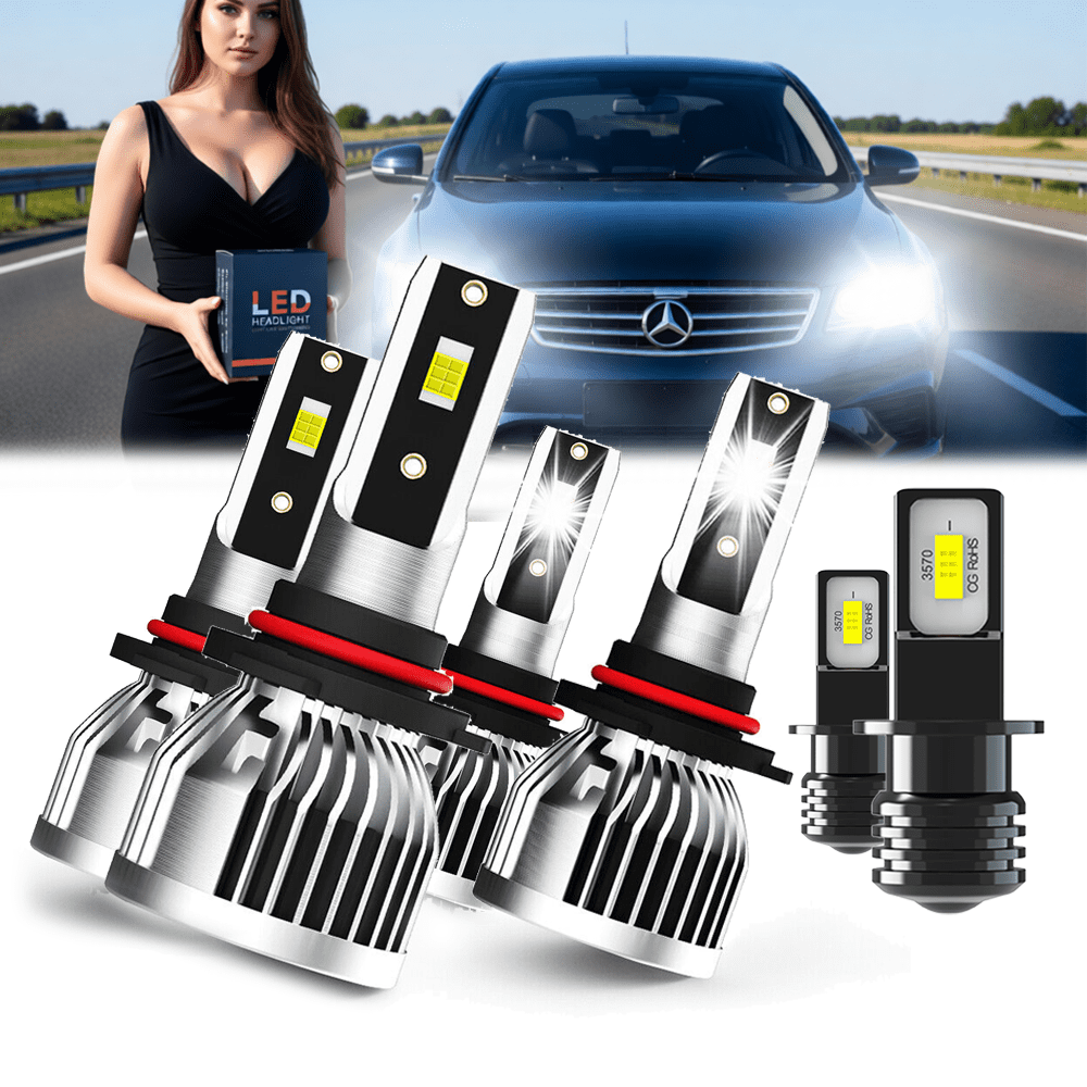 LED Headlight Bulb For 2004-2005 Toyota Sienna,9005 High Beam,9006 Low ...