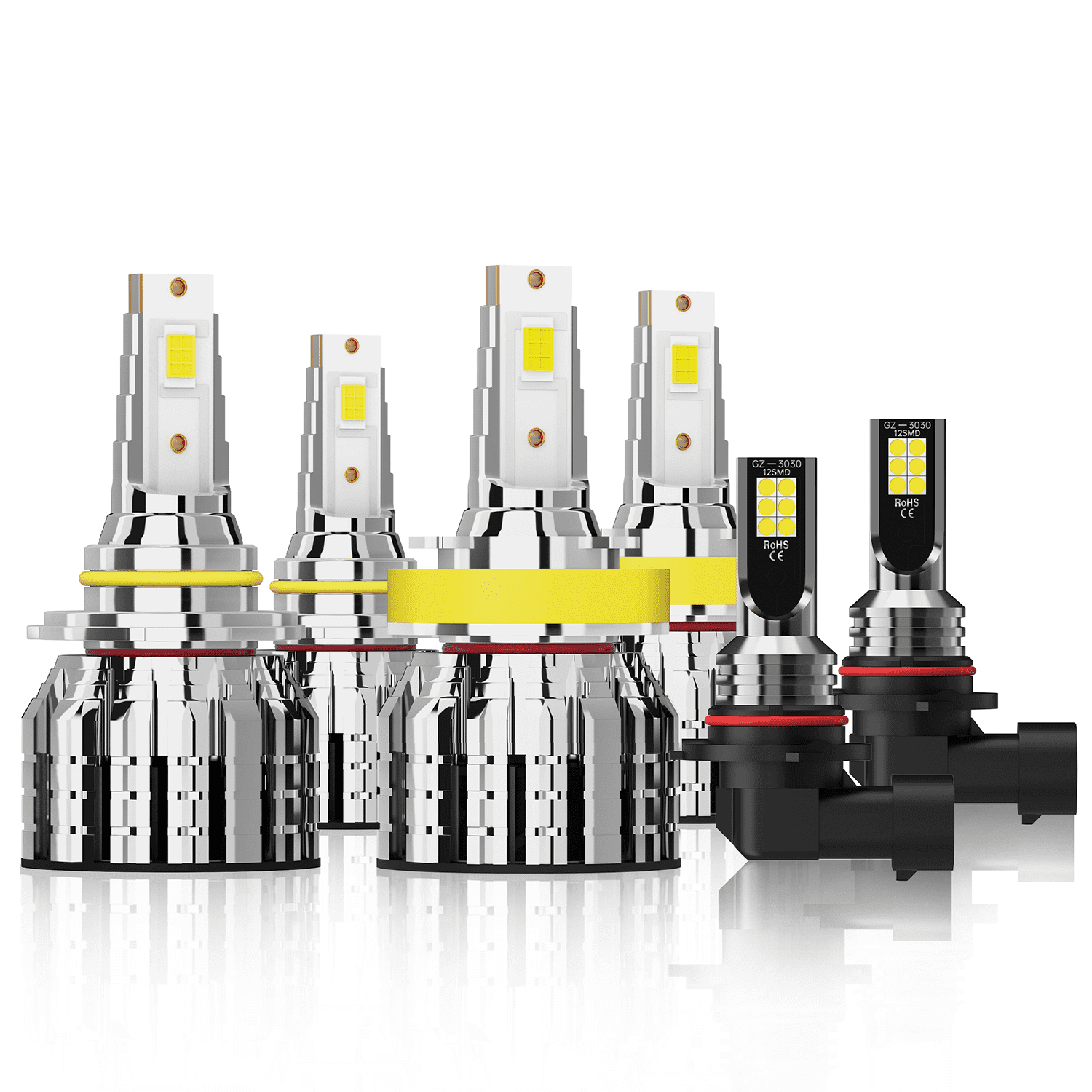 LED Headlight Bulbs Fit For Ford F150 2015-2020,9005/H10/HB3 High Beam ...