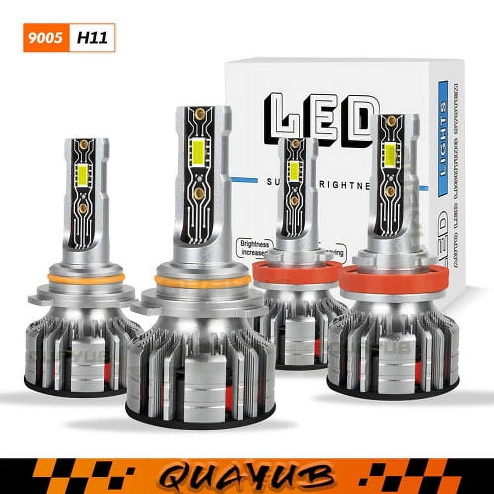 LED Headlight Bulbs High & Low Beam Kit 6000K for 2008-2018 Honda ...