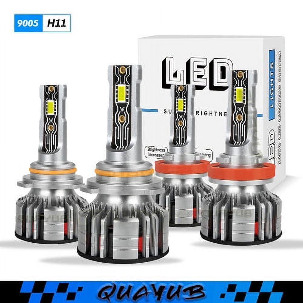 LED Headlight Bulbs High & Low Beam Kit 6000K for 2011-2019 Toyota ...